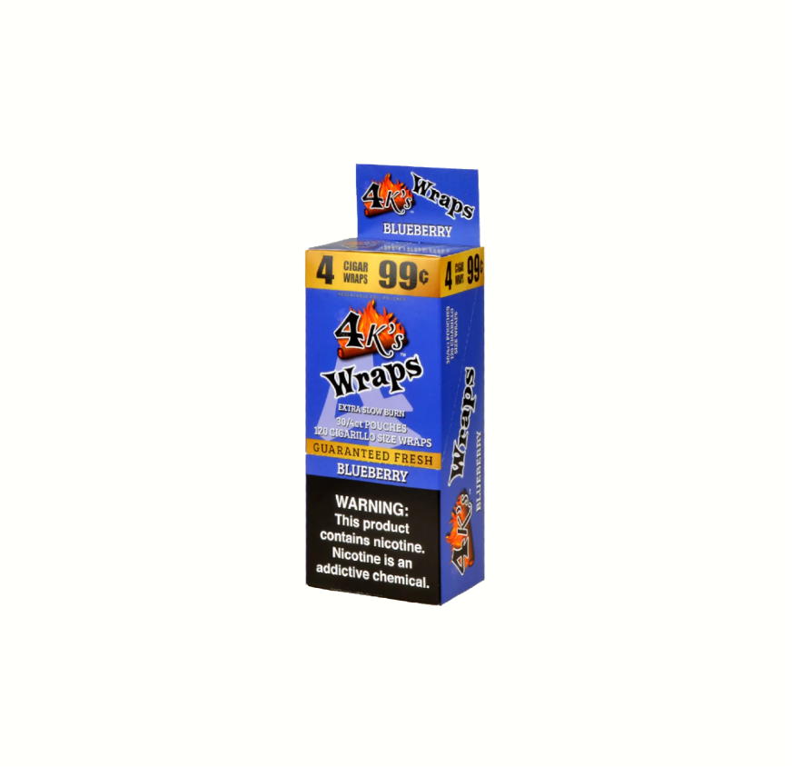 4 KING WRAPS 4/30CT BLUEBERRY – Ranger Wholesale