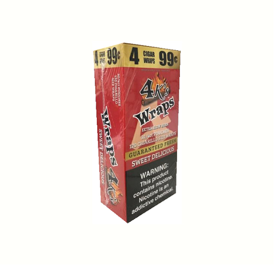 4 KING WRAPS 4/30CT SWEET – Ranger Wholesale