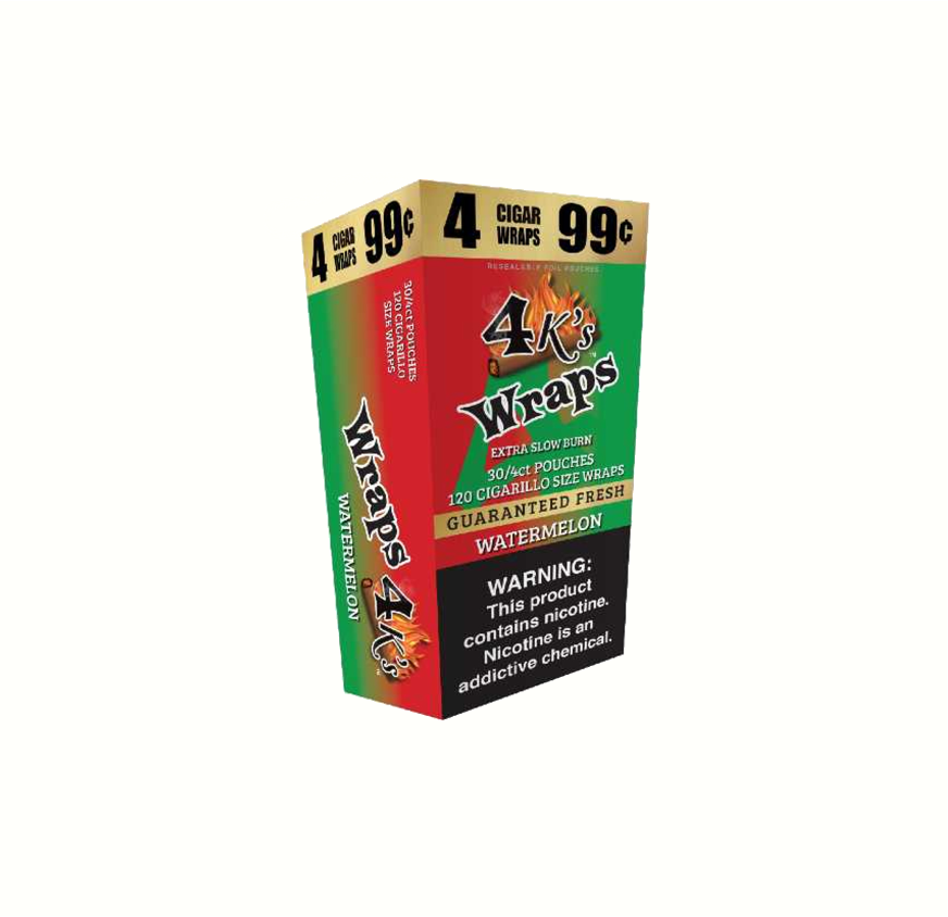 4 KING WRAPS 4/30CT watermelon – Ranger Wholesale