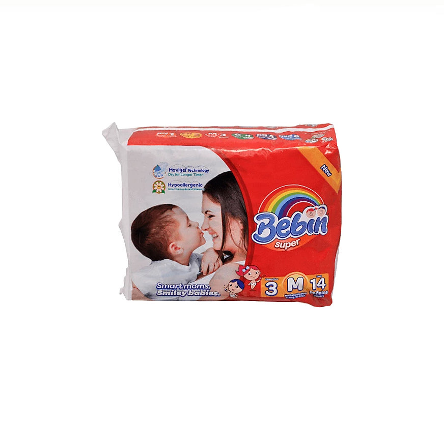 BEBIN DIAPERS SIZE-3 14CT – Ranger Wholesale