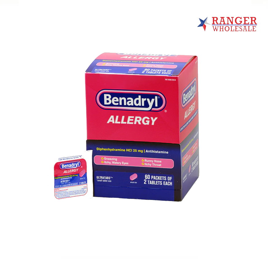 BENADRYL SINGLE -60CT – Ranger Wholesale