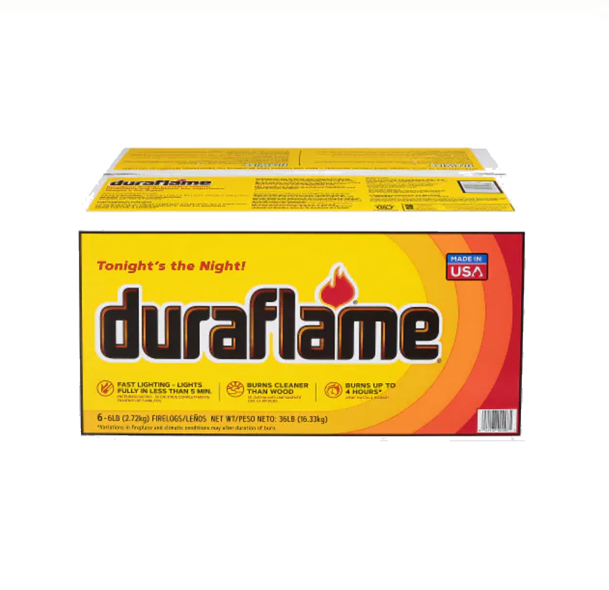DURAFLAME FIRE LOG 6LB 6 CT – Ranger Wholesale