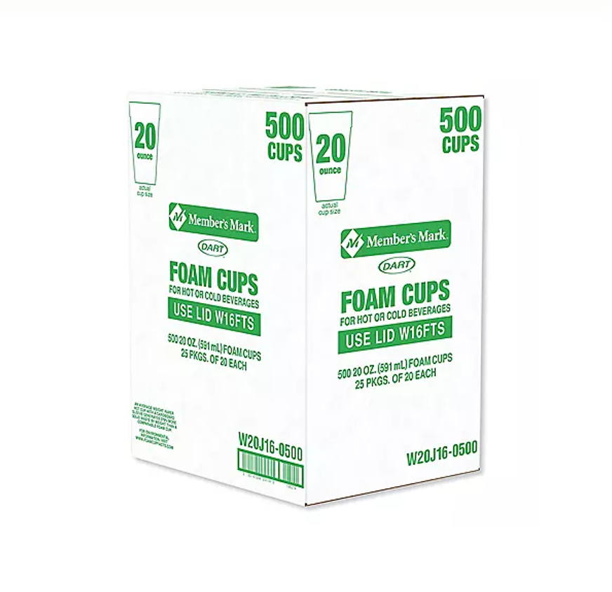 Dart Foam Cups - 20oz-500ct 20 – Ranger Wholesale