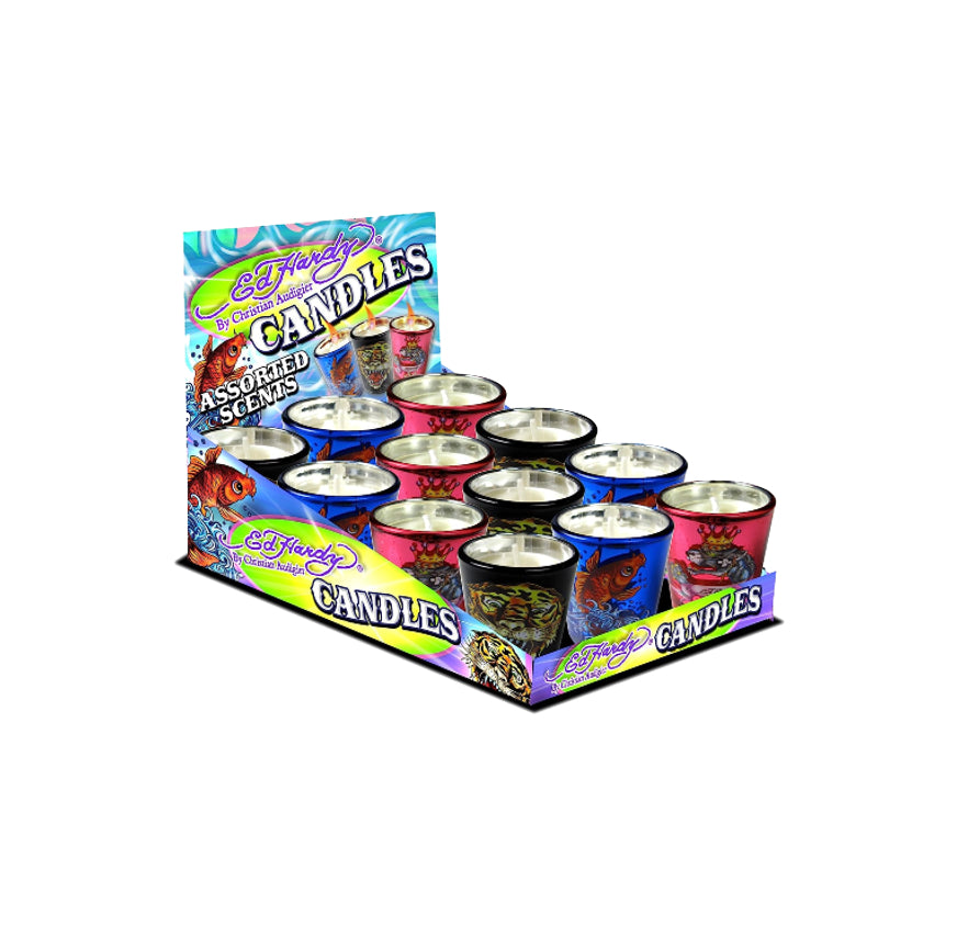 ED HARDY CANDLES 12CT - ROUND – Ranger Wholesale
