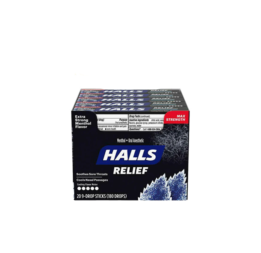 HALLS 20CT- RELIEF – Ranger Wholesale