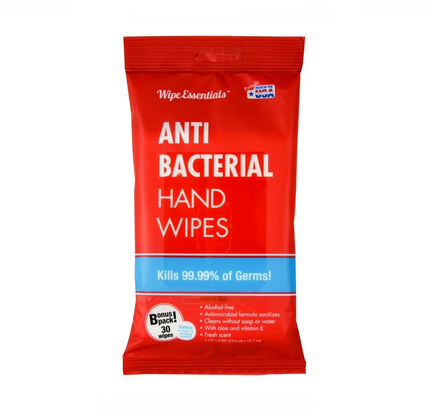 HAND WIPES ANTI BAC 30CT – Ranger Wholesale