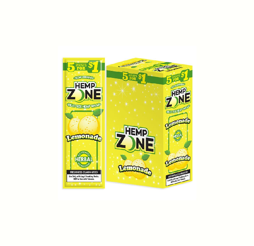 HEMP ZONE 5/$1 LEMONADE 15/5PK – Ranger Wholesale
