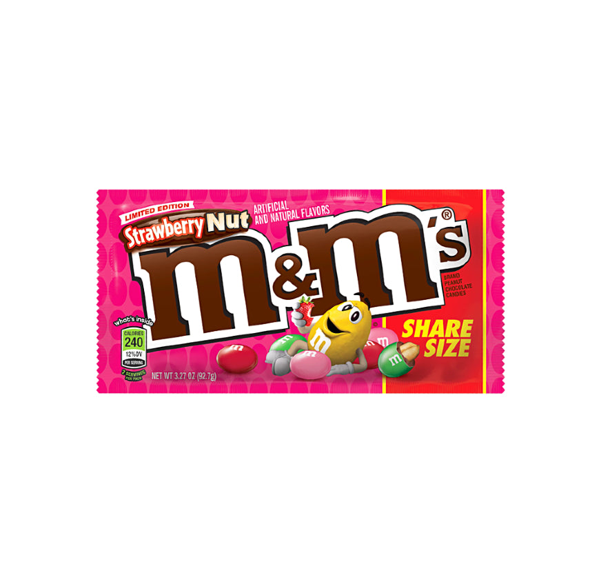 M&M STRAWBERRY NUT SHARE SIZE – Ranger Wholesale