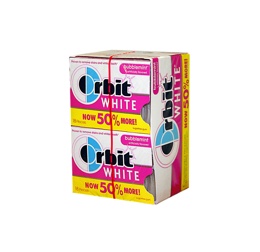 ORBIT WHITE 50% MORE 8CT- BUBB – Ranger Wholesale