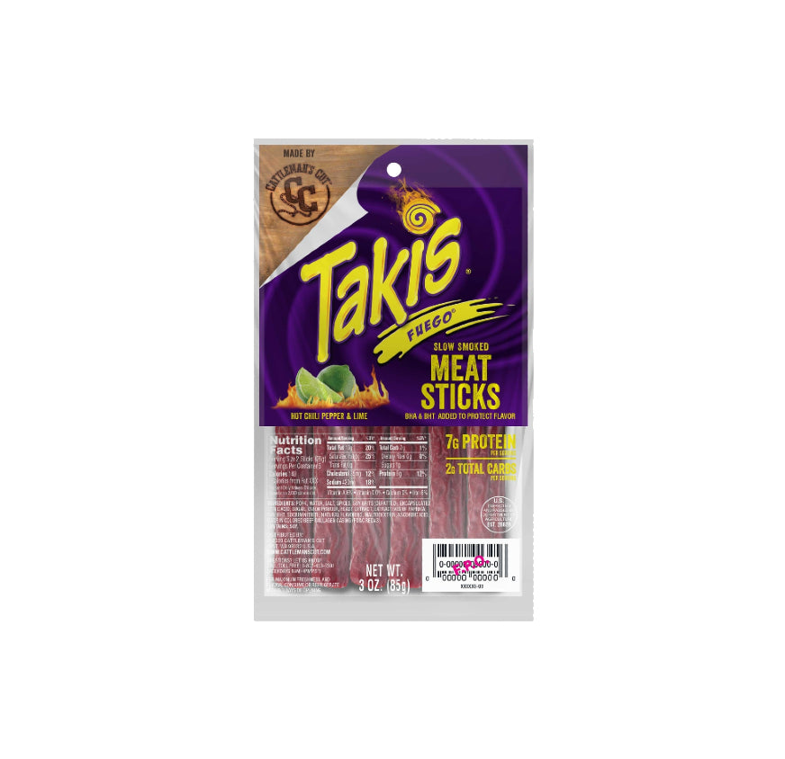 TAKIS MEAT STICKS 3OZ 6CT – Ranger Wholesale