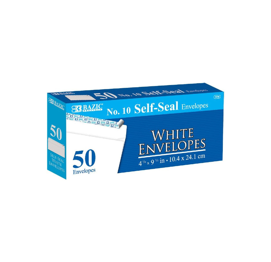 WHITE ENVELOPES #10 50CT – Ranger Wholesale