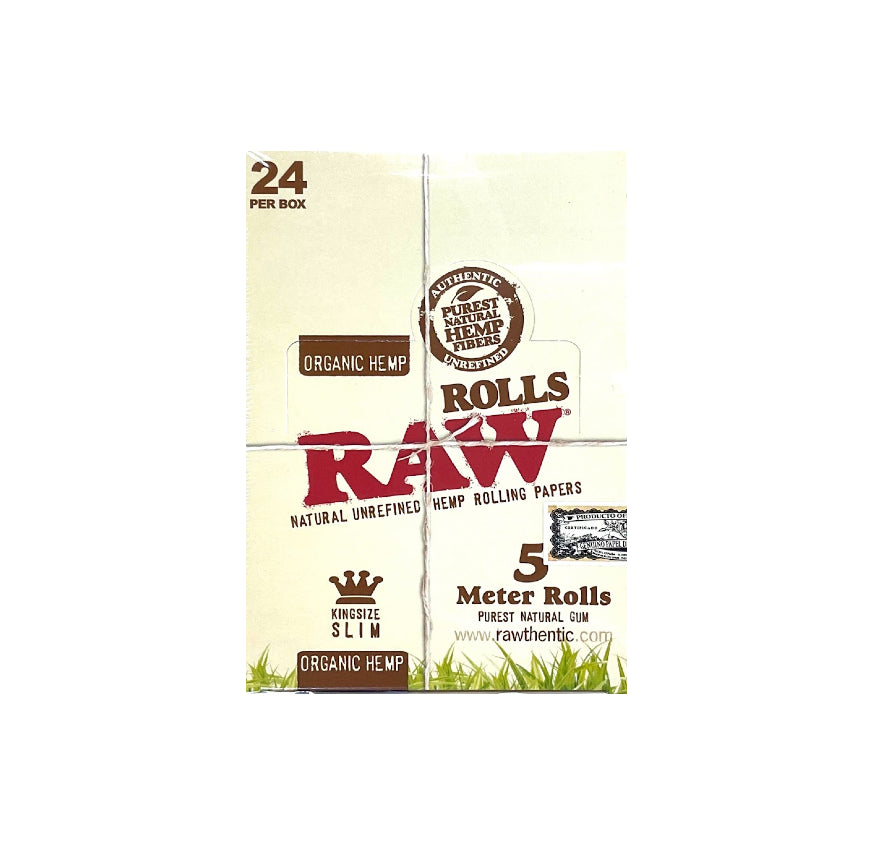 RAW ORGANIC ROLL SLIM 5M 24CT – Ranger Wholesale
